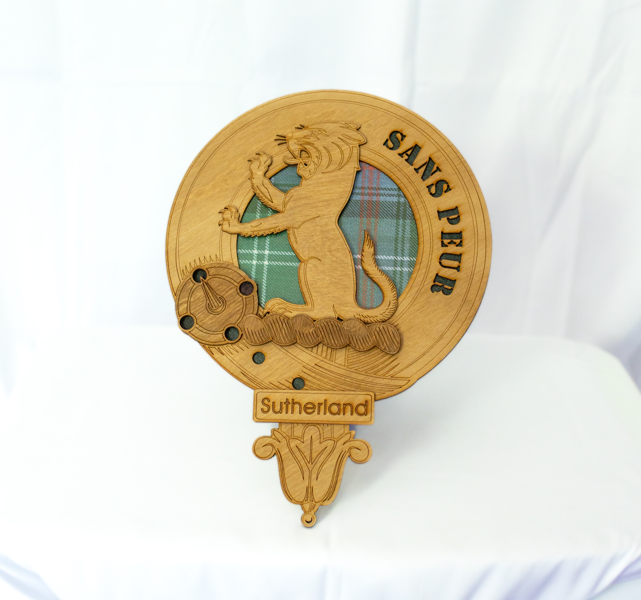 Sutherland (Sans Peur) Laser Cut - Family Crests & Puzzled Etc