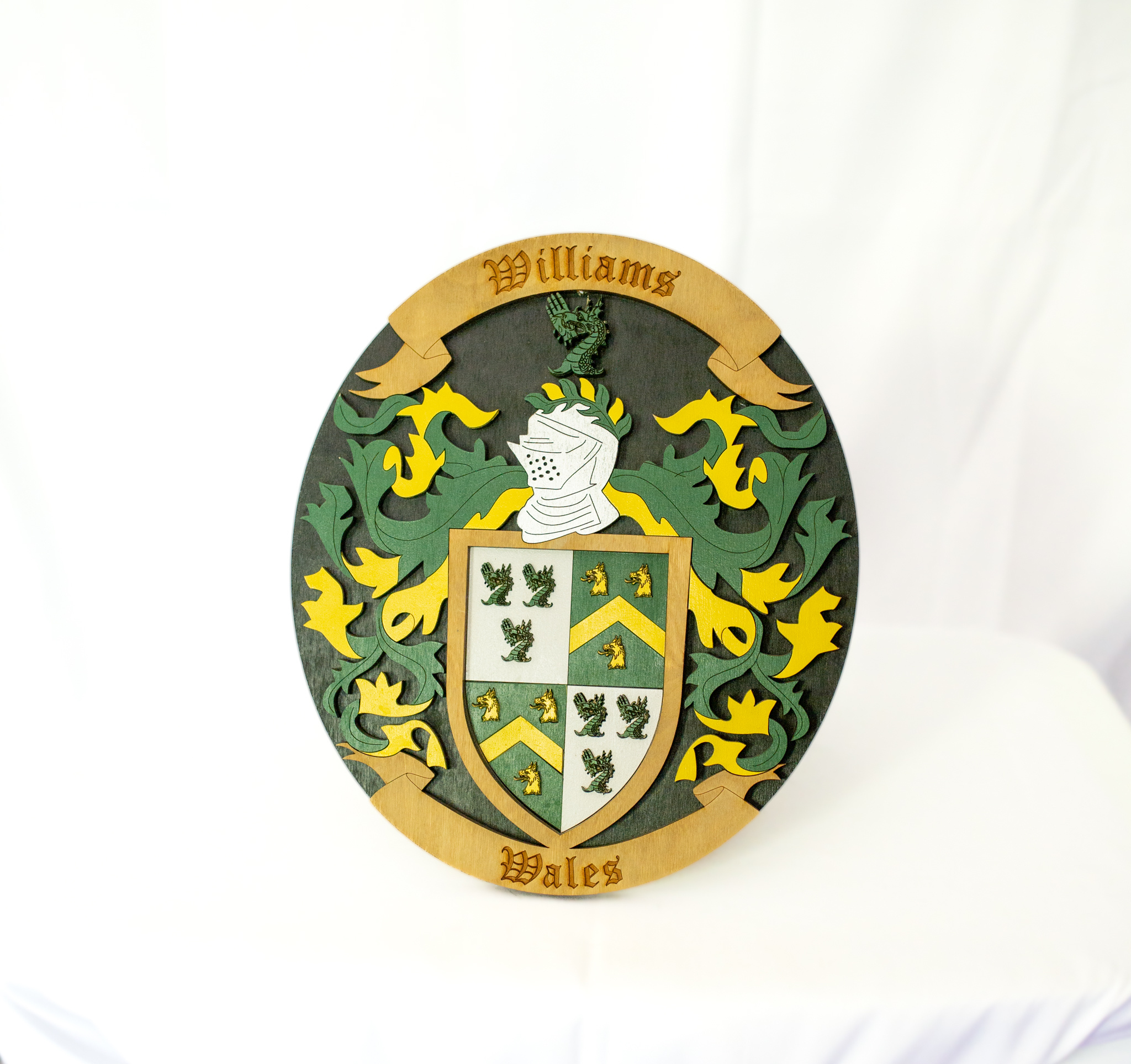 Williams (Wales) Family Crest Laser Cut - Family Crests & Puzzled Etc