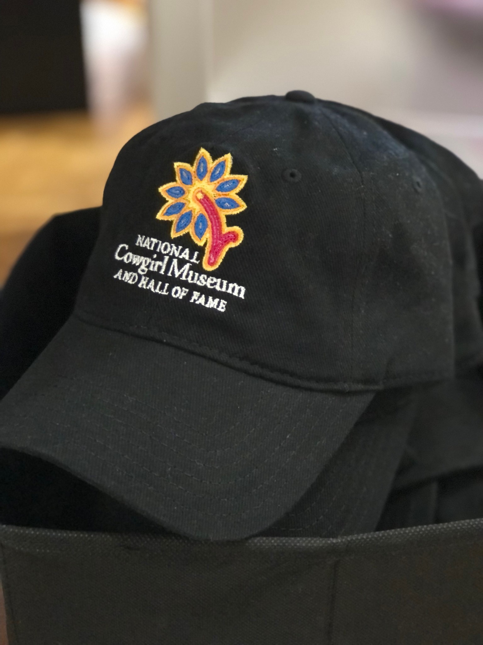 NCMHF Black Ball Cap - Desert Rose at the Cowgirl Museum