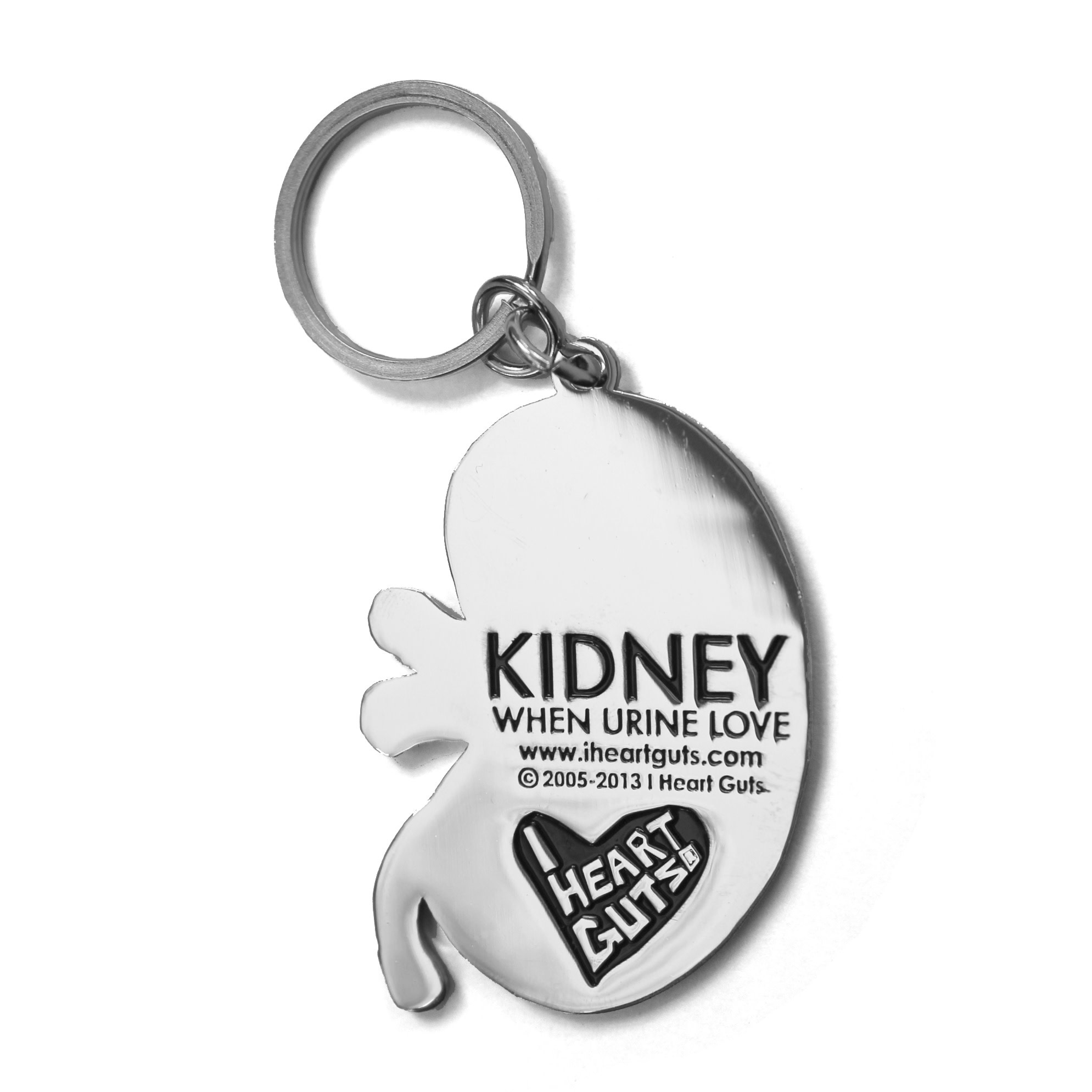 I Heart Guts Kidney Keychain - Ziya Blue