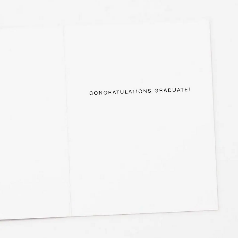 Stack of Books Graduation Greeting Card - Ziya Blue