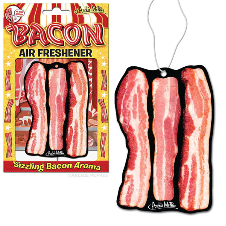 Archie McPhee Air Freshener- Bacon - Ziya Blue