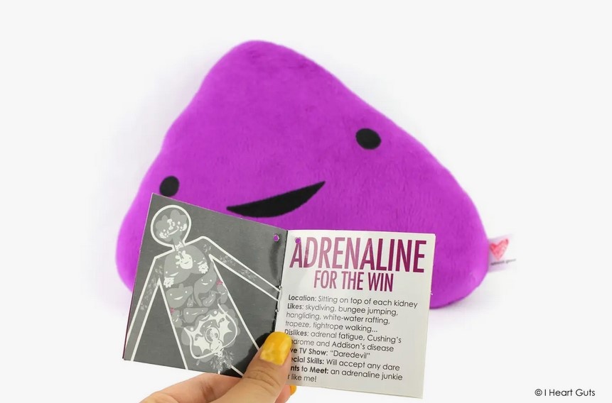I Heart Guts Adrenal Gland Plush- What A Rush! - Ziya Blue