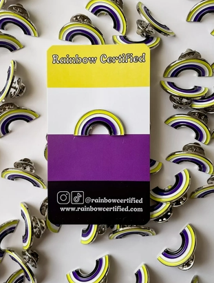 Non Binary Pride LGBTQ+ PIN - Ziya Blue