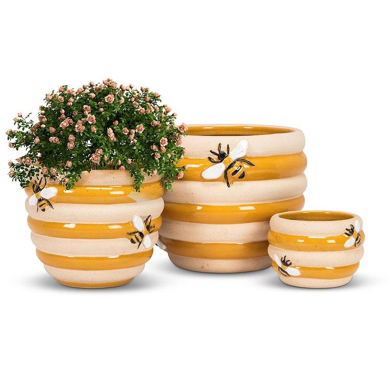 Small Beehive Planter - Ziya Blue