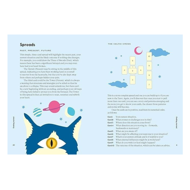 Wise Cat Tarot Deck - Ziya Blue