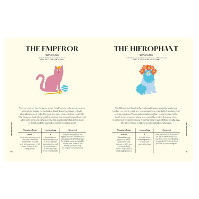 Wise Cat Tarot Deck - Ziya Blue