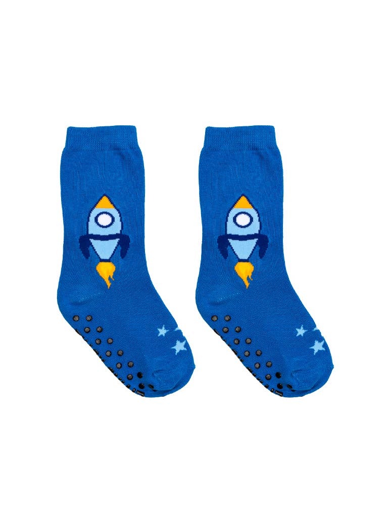 Living Royal 3D Rocket Kids Socks - Ziya Blue