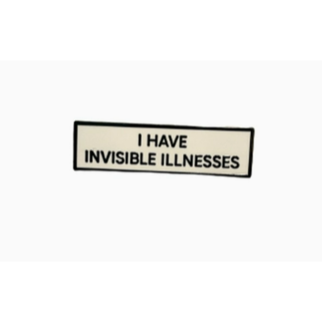 I HAVE INVISIBLE ILLNESSES Enamel Pin - Ziya Blue