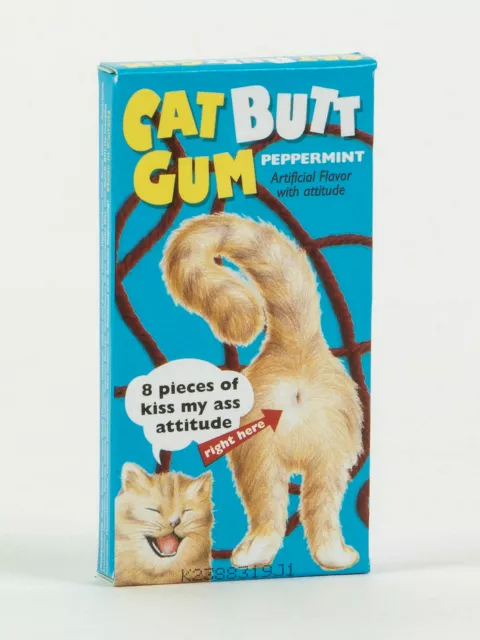 Cat Butt Peppermint Gum Ziya Blue