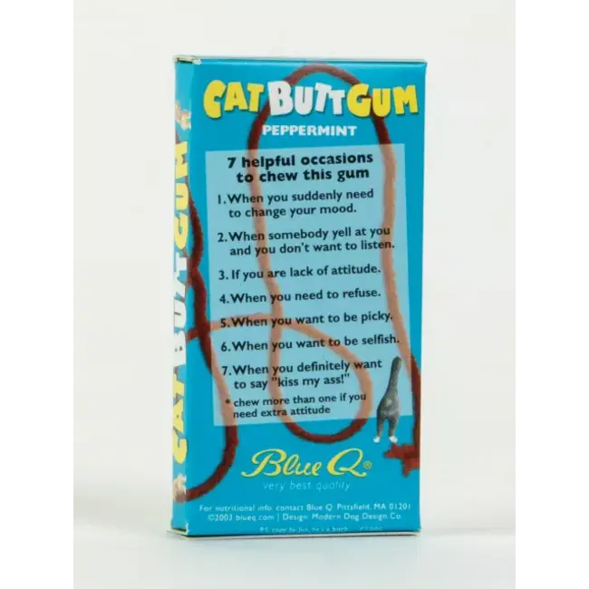 Cat Butt Peppermint Gum Ziya Blue