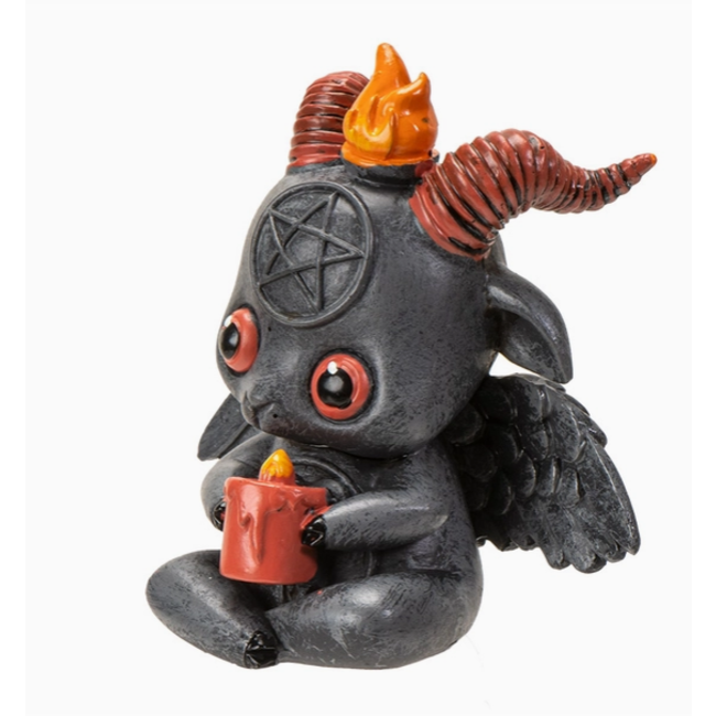 Baby Baphomet Cute Ritual Figurine - Ziya Blue