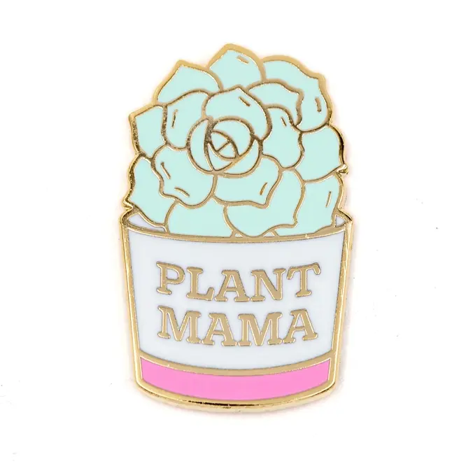 Plant Mama Enamel Pin Ziya Blue