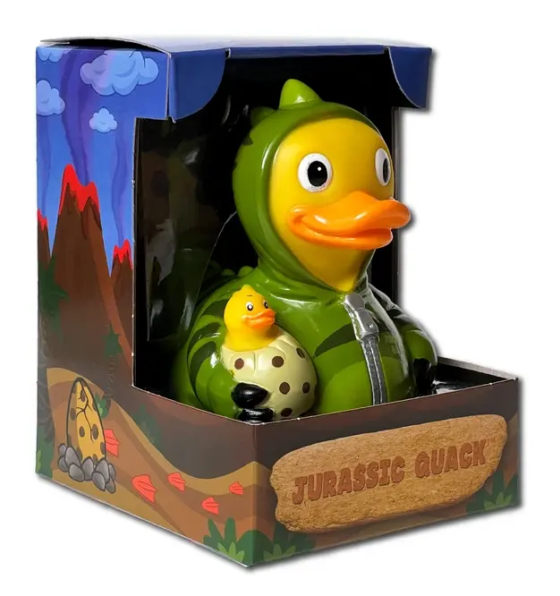 Jurassic Quack Rubber Duck - Ziya Blue