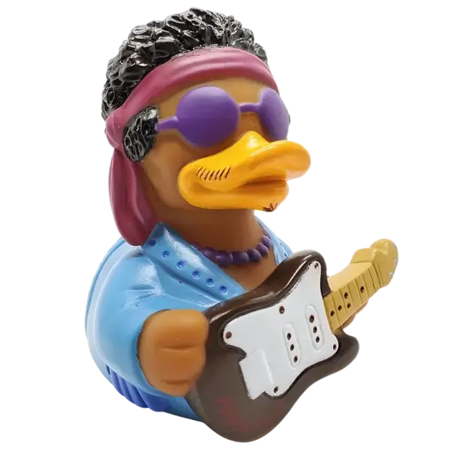 Purple Waves Rubber Duck - Ziya Blue