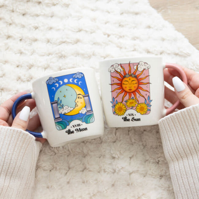 Sun and Moon Celestial Mug Set - Ziya Blue