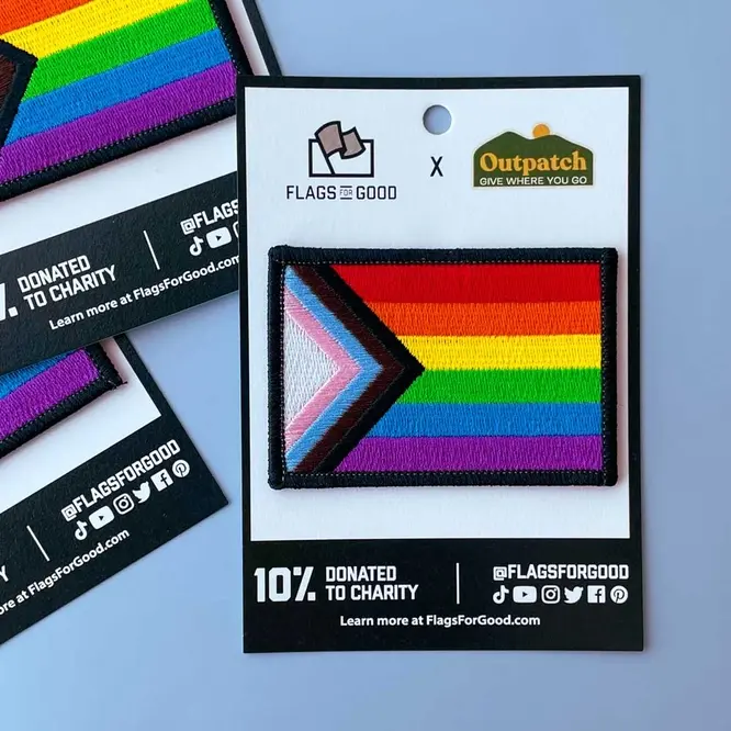 Progress Pride Flag Patch - Ziya Blue