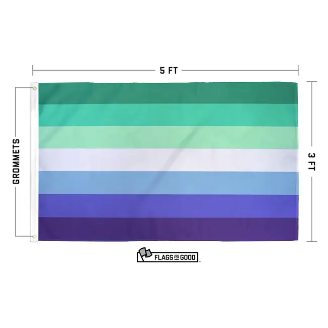 MLM (Men Loving Men) Pride Flag - Ziya Blue