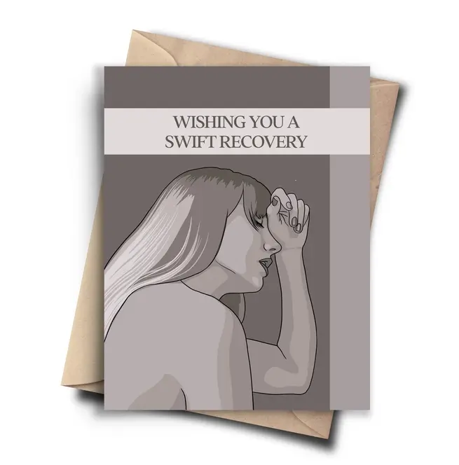 Wishing You A Swift Recovery Card - Ziya Blue