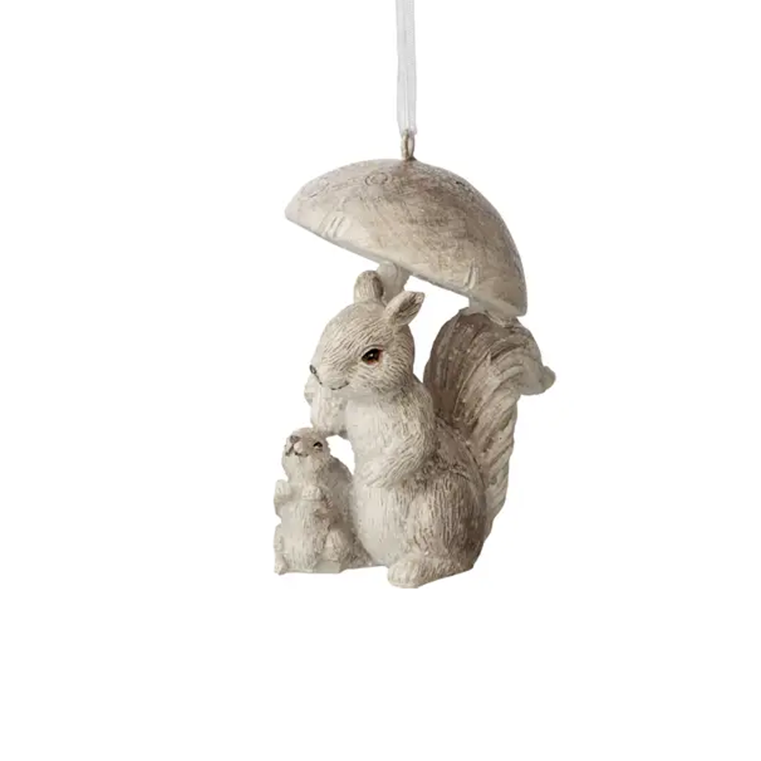 Squirrels Ornament - Under Mushroom - Ziya Blue