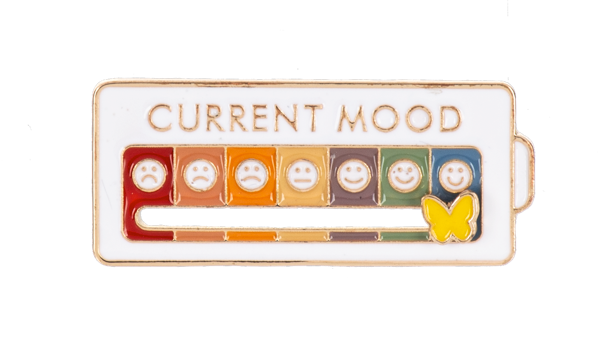 Current Mood Slider Enamel Pin - Ziya Blue