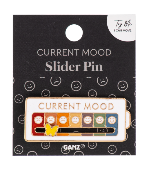 Current Mood Slider Enamel Pin - Ziya Blue