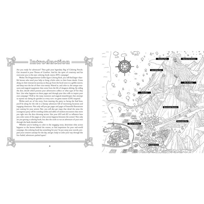 The Dungeonmeister Goblin Quest Coloring - Ziya Blue