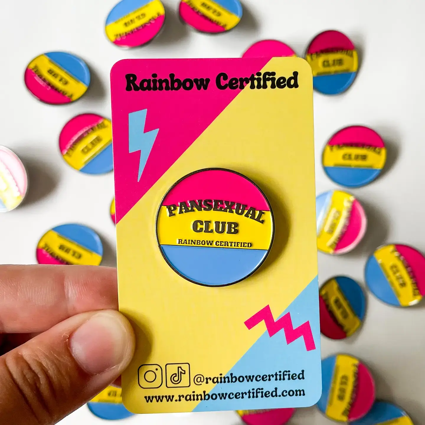 Pansexual Pride Club Pin Ziya Blue