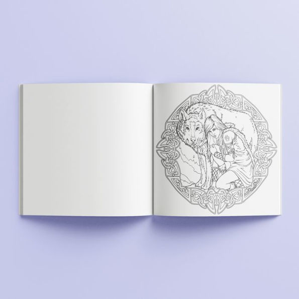 Anne Stokes : Mythical Collection Colouring Book - Ziya Blue