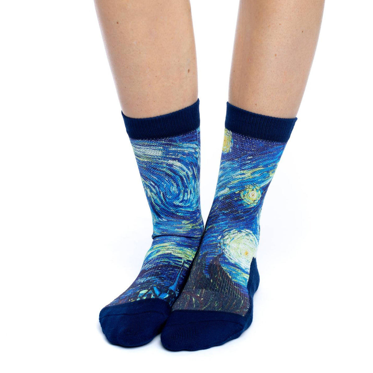Women's the Starry Night, Art Socks - Ziya Blue