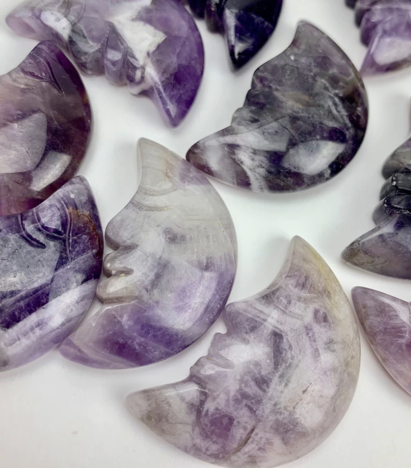 Amethyst Moon Face - Desert Rose