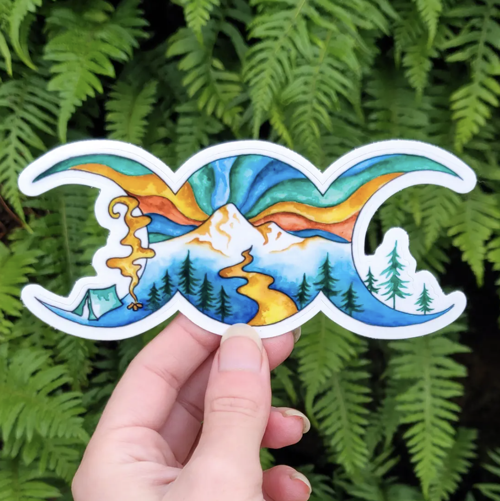 Triple Goddess · Sticker - Desert Rose