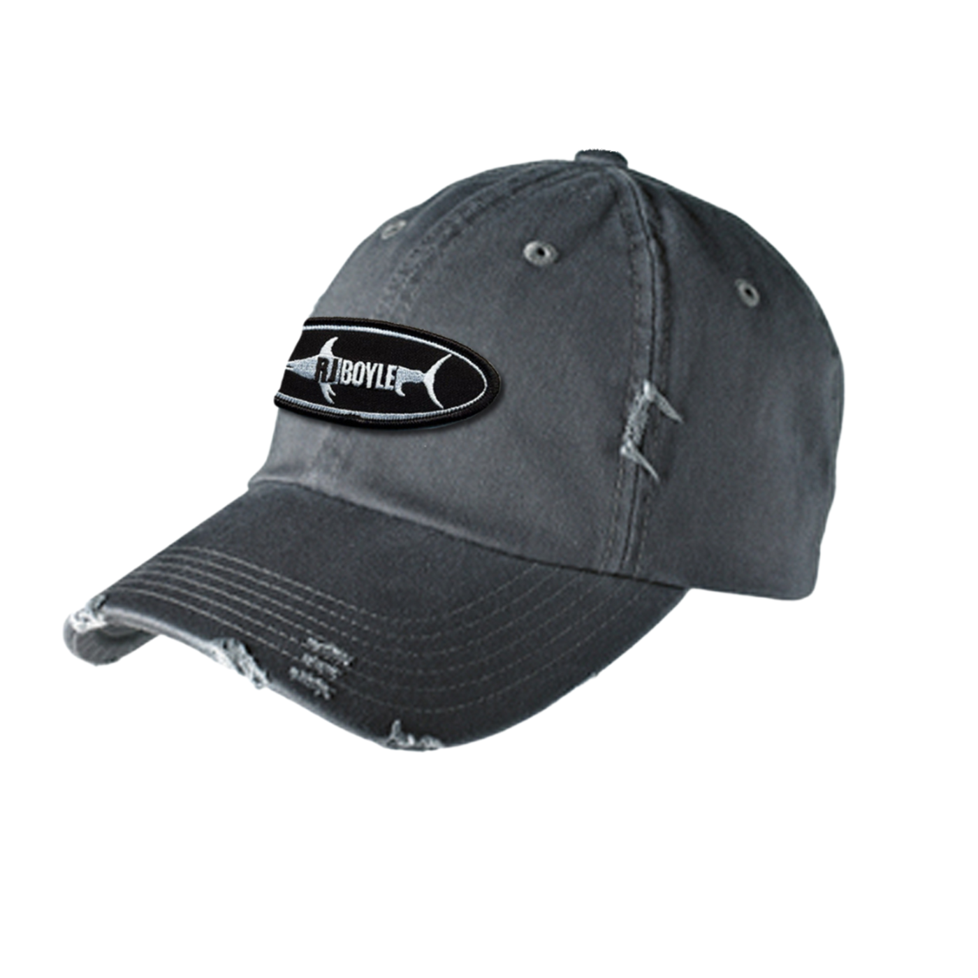 Nickle Distressed Threads - Rj Boyle Logo Hat - RJ Boyle