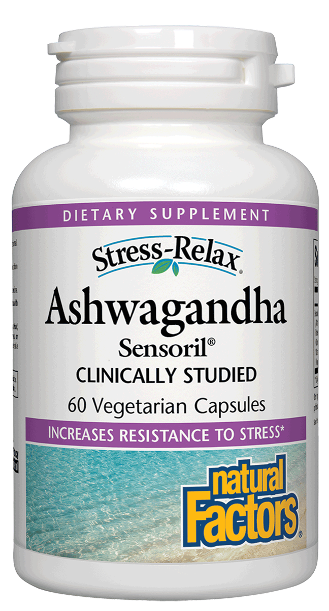 Natural Factors - Stress-Relax Ashwagandha Sensoril - 60 Veg Capsules ...
