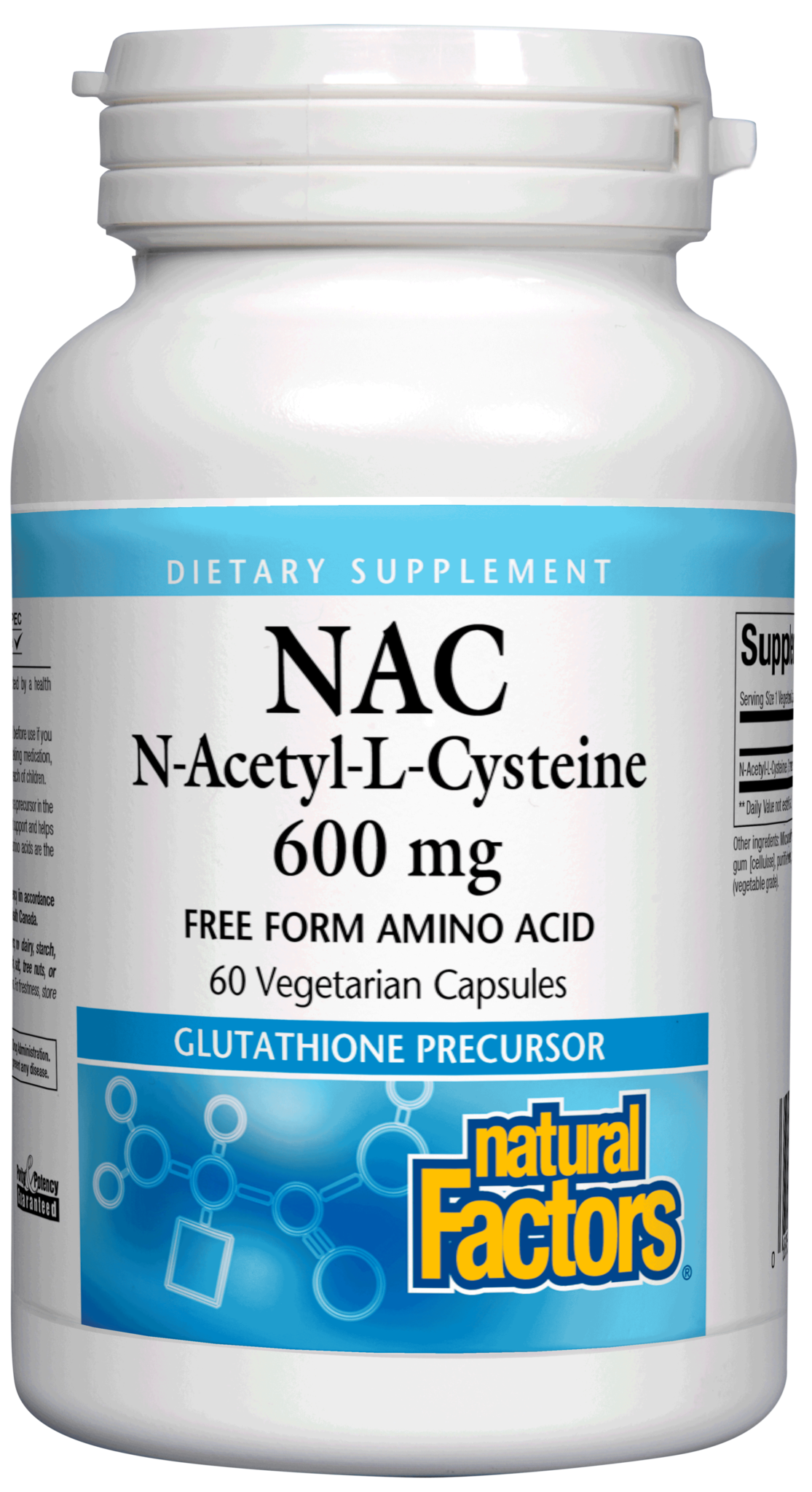 Natural Factors - N-Acetyl-L Cysteine 600 mg - 60 Capsules - Charlotte ...