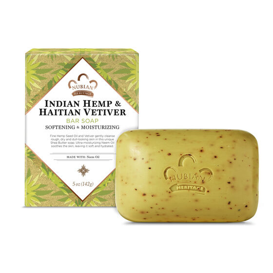 Nubian Heritage - Bar Soap Indian Hemp and Haitian Vetiver - 5 oz ... Nubian Heritage - Bar Soap Indian Hemp and Haitian Vetiver - 5 oz ...