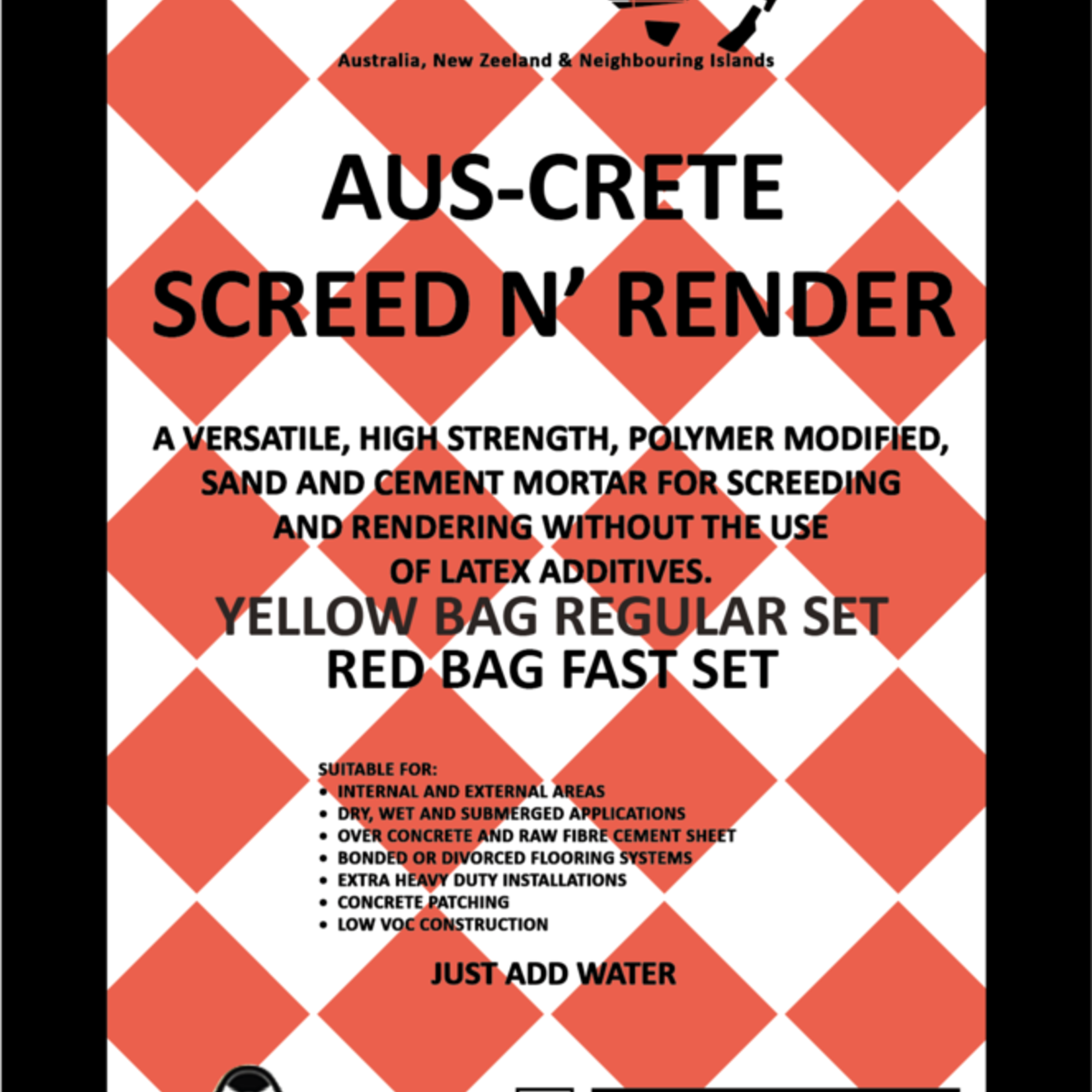 Aus crete Screed Render (fast set) - Applied Building Products Australia