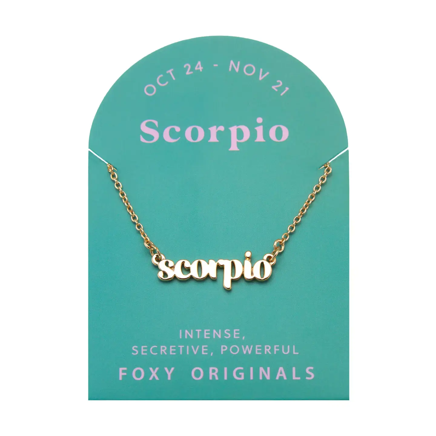 Zodiac Scorpio Necklace - Golden Poppy