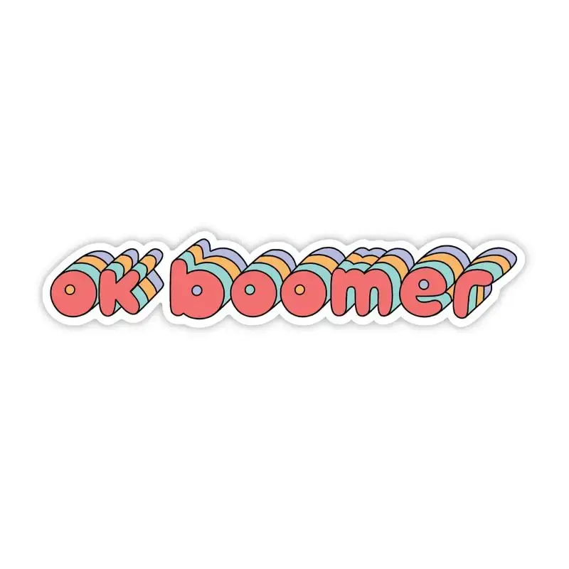 Okay Boomer Sticker - Golden Poppy