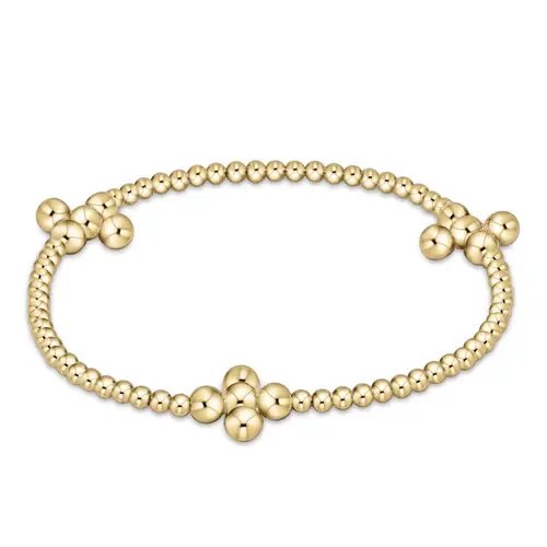 Signature Cross Gold 2.5mm with 4mm Cross - Golden Poppy