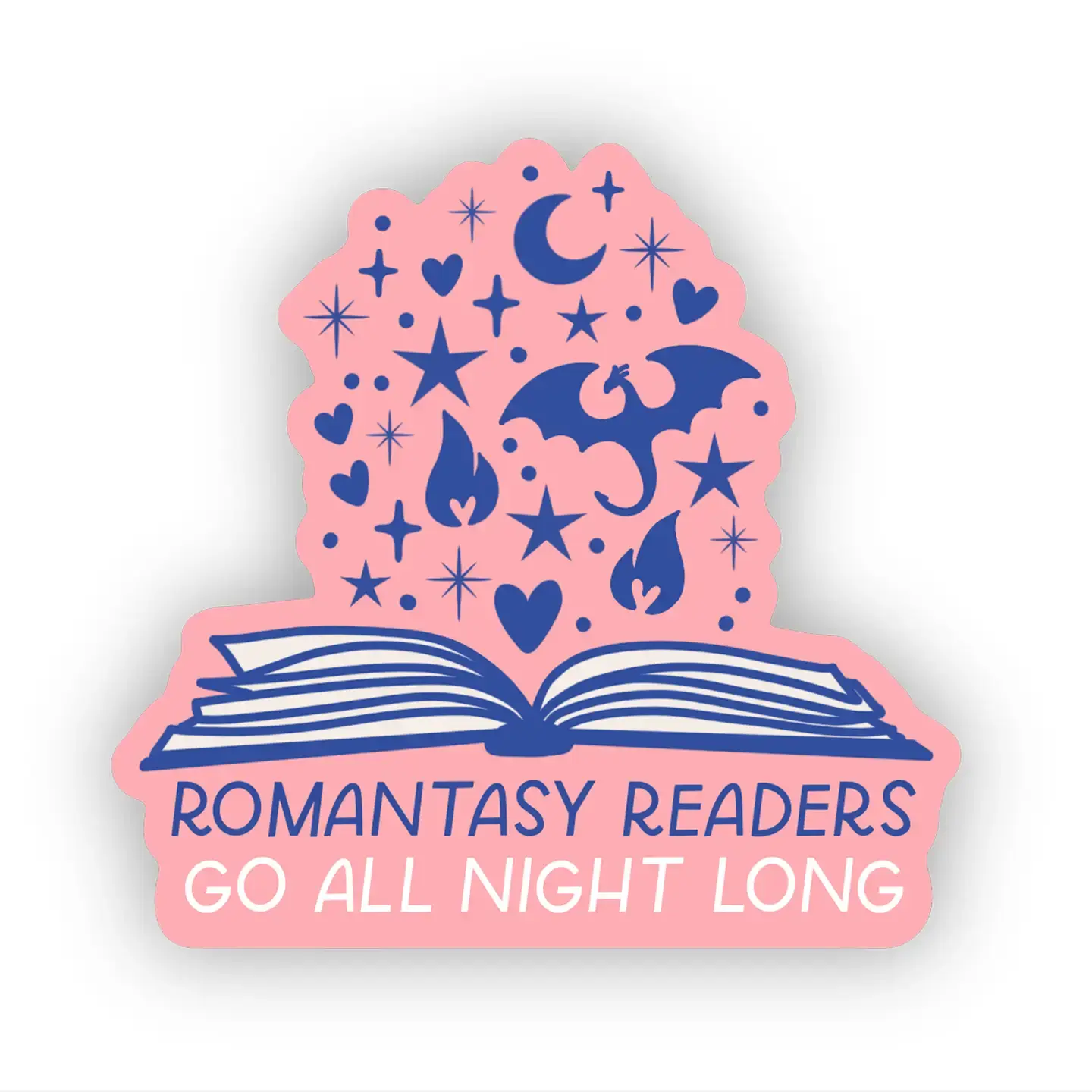 Romantasy Reader Sticker - Golden Poppy