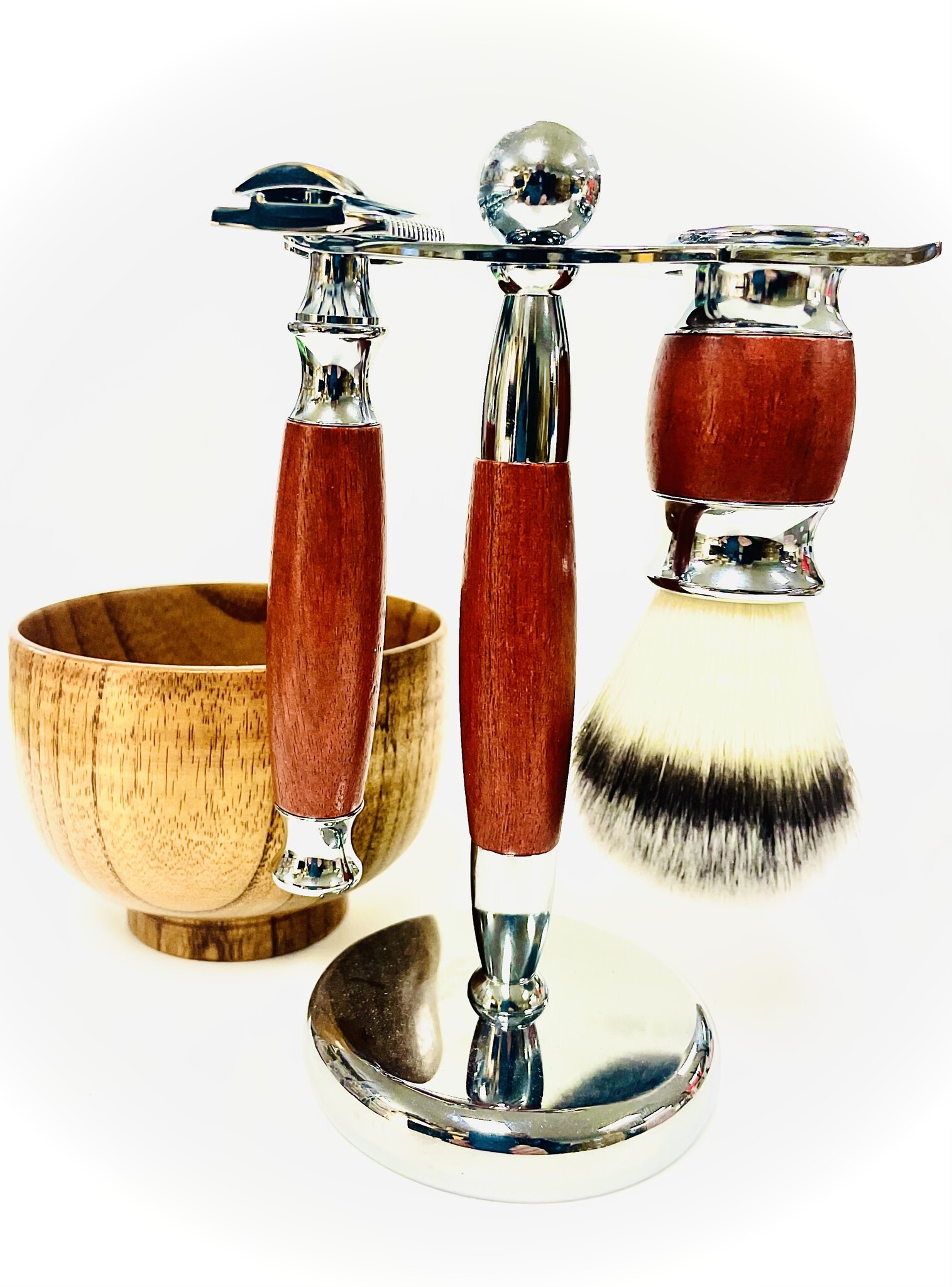 Luxury Men’s Shaving Razor Kit with Natural Handcrafted Shaving Soap ...