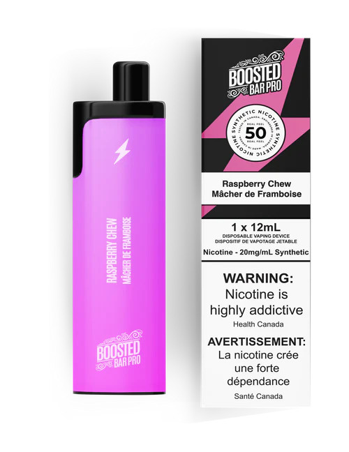 BOOSTED BAR PRO 5000 PUFF RASPBERRY CHEW - Lucky Vape
