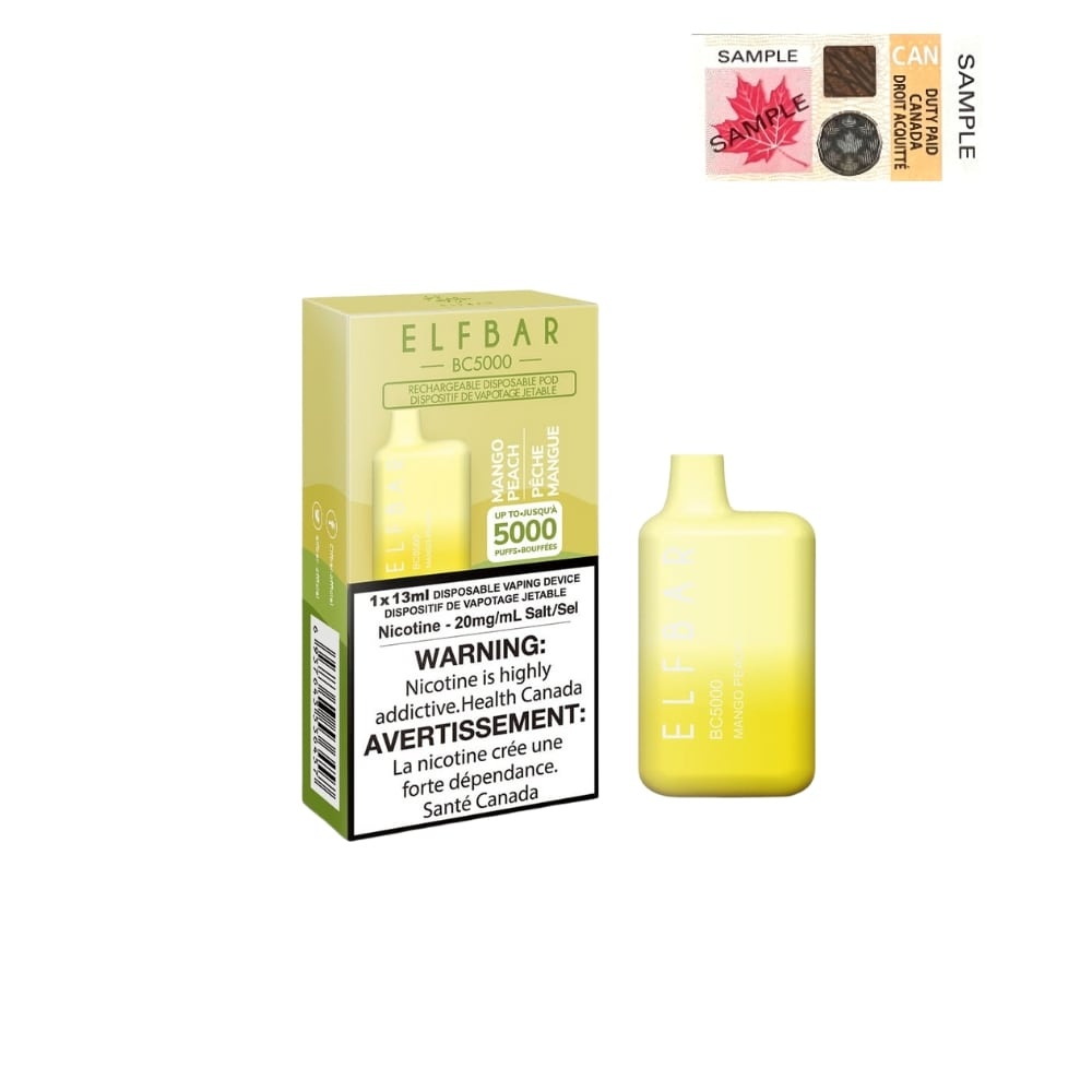 ELF BAR 5000 PUFFS MANGO PEACH 20MG single - Lucky Vape