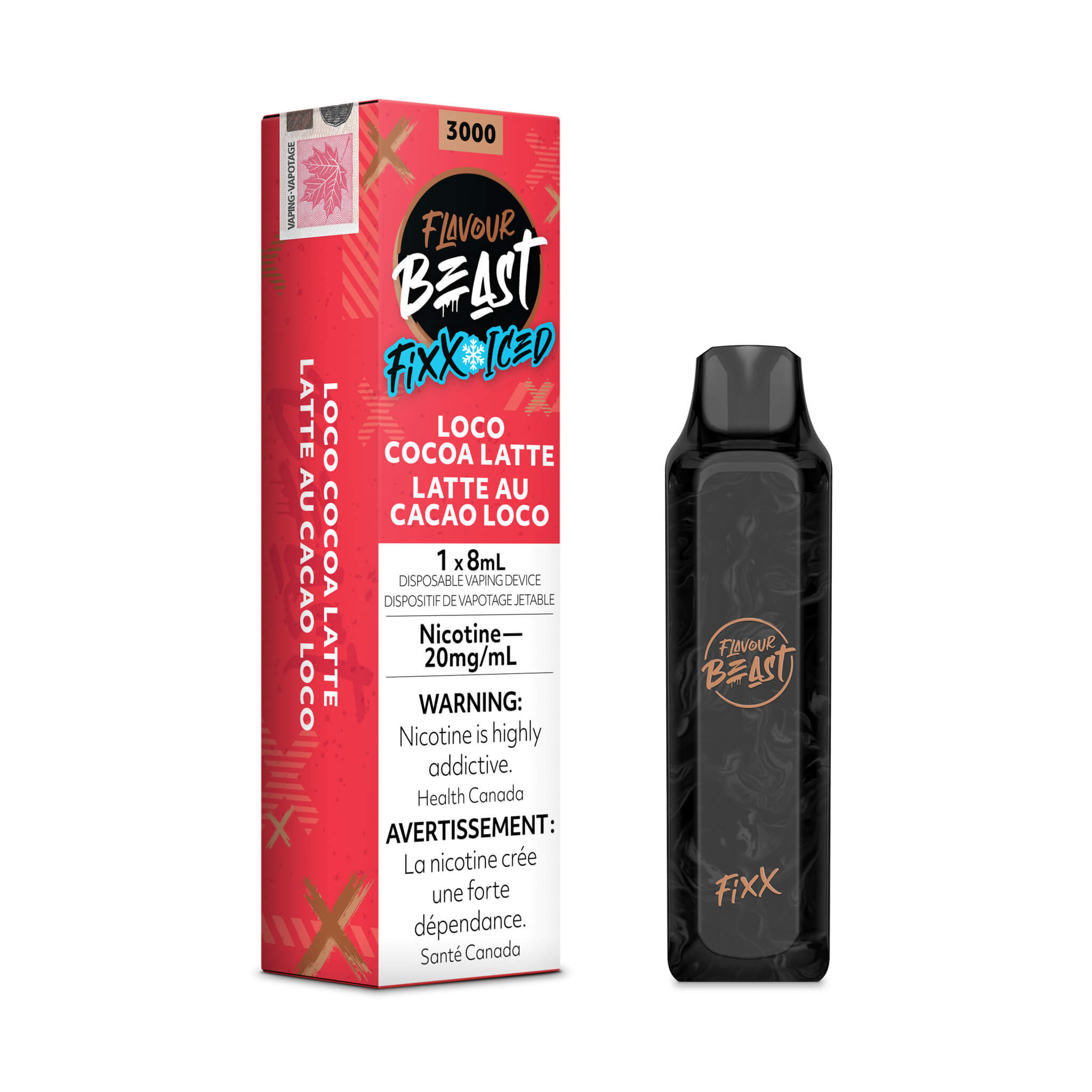 FLAVOUR BEAST FIXX LOCO COCOA LATTE ICED 20MG - Lucky Vape