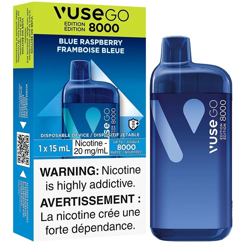 VUSE GO 8000 Blue Raspberry 20mg - Lucky Vape