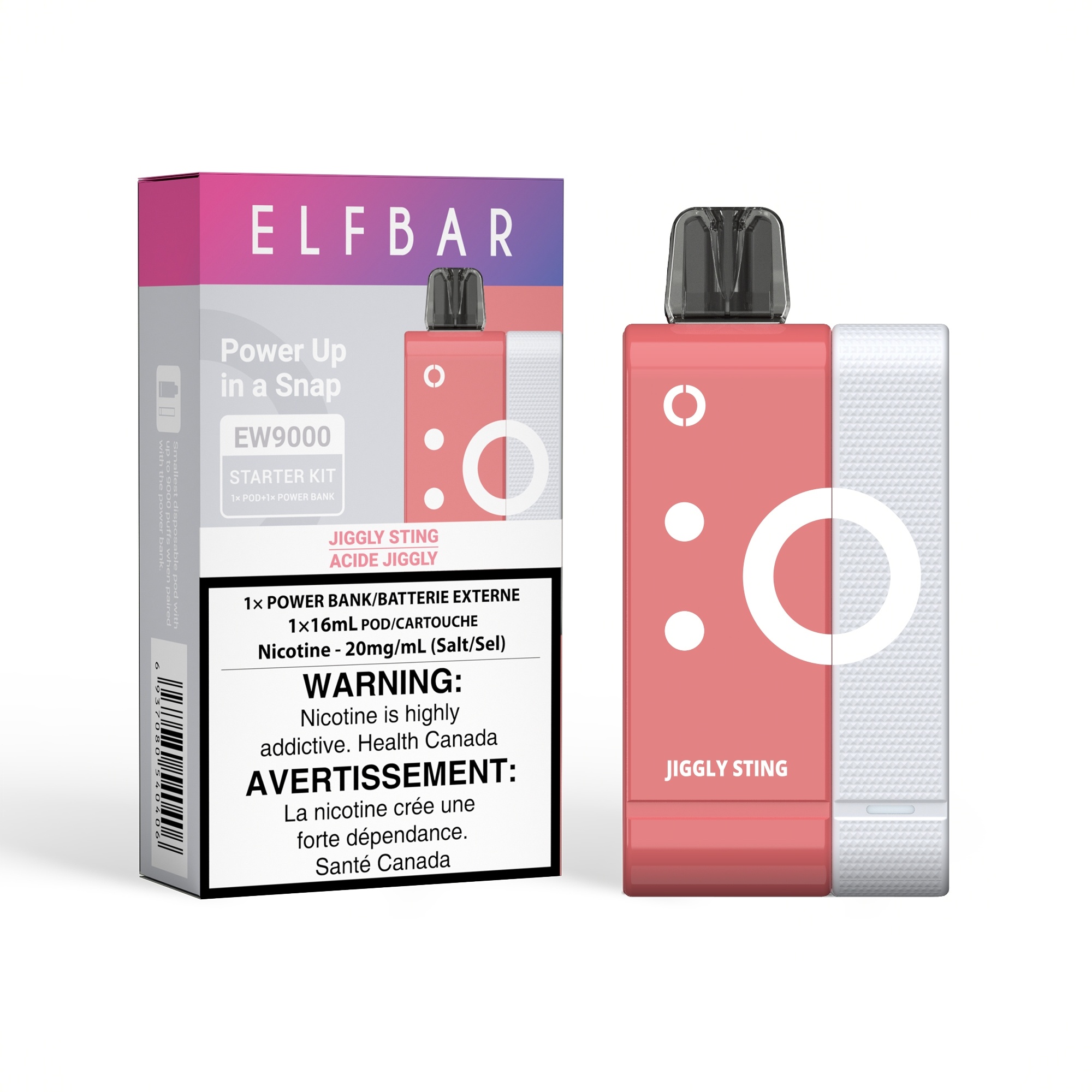 ELF BAR SNAP EW9000 STARTER KIT JIGGLY STING - Lucky Vape