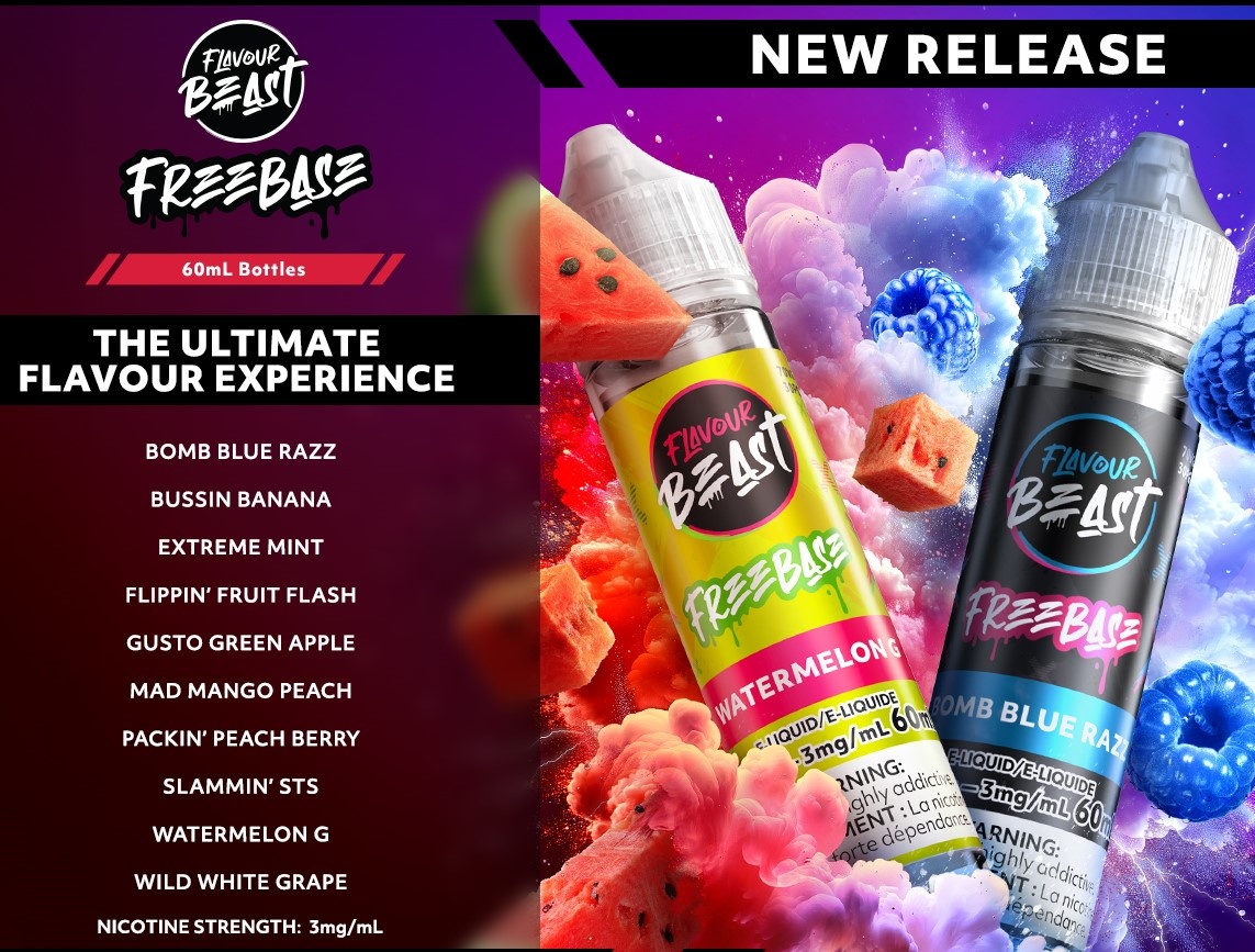 FLAVOUR BEAST E-JUICE FREEBASE ON 60ML - Lucky Vape