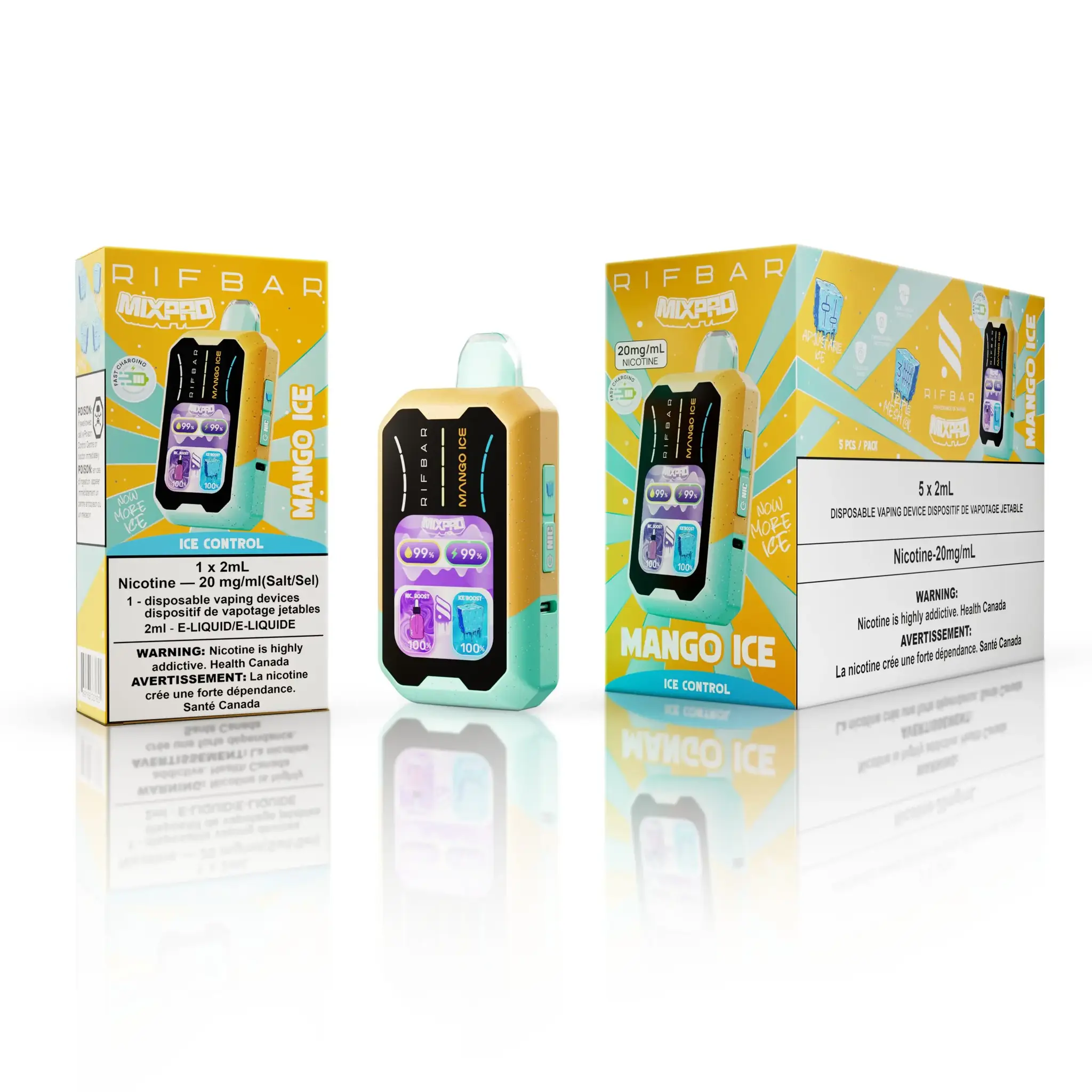Rifbar 40K Mixpro Mango Ice - Lucky Vape