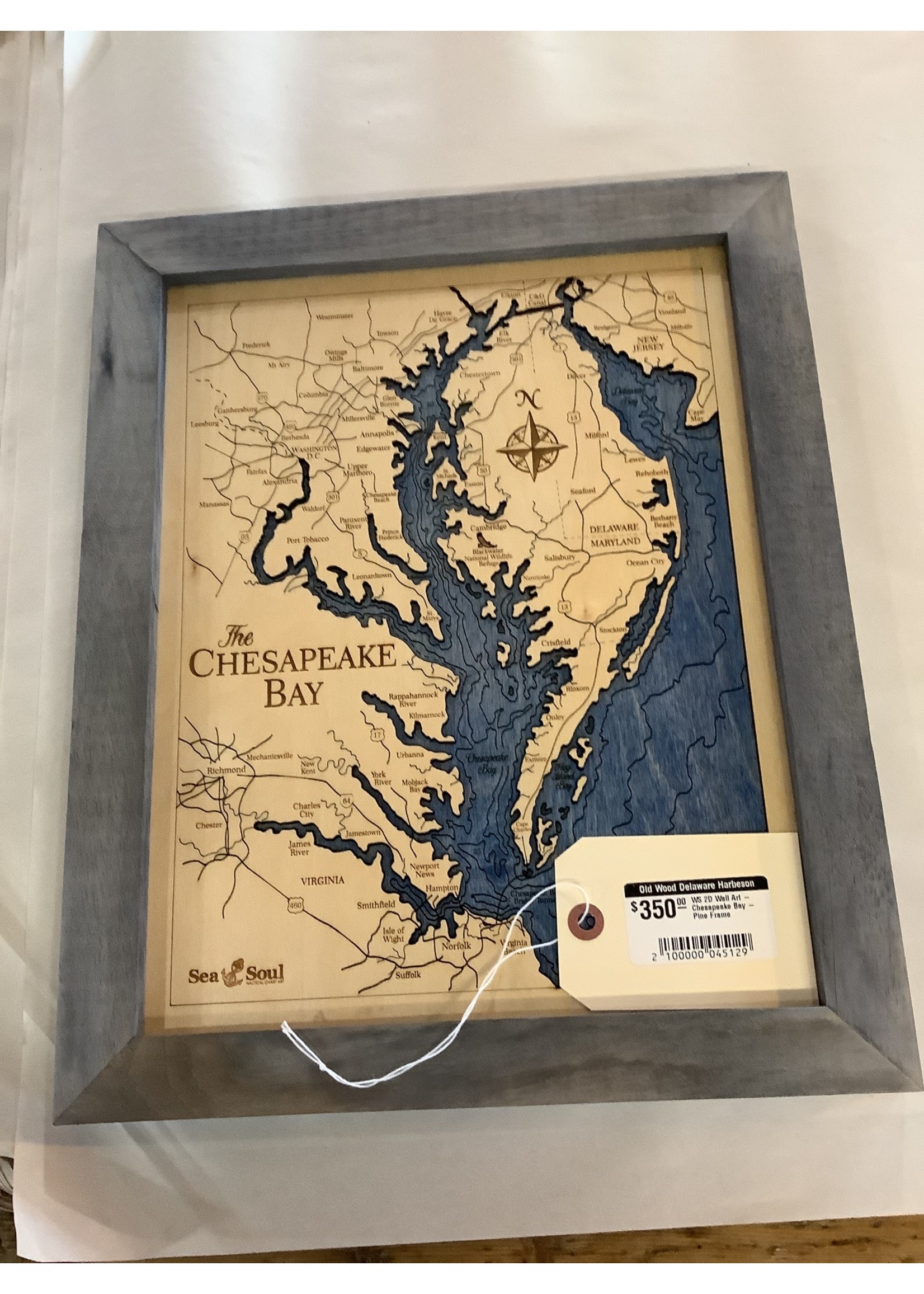Chesapeake Bay Maps Wall